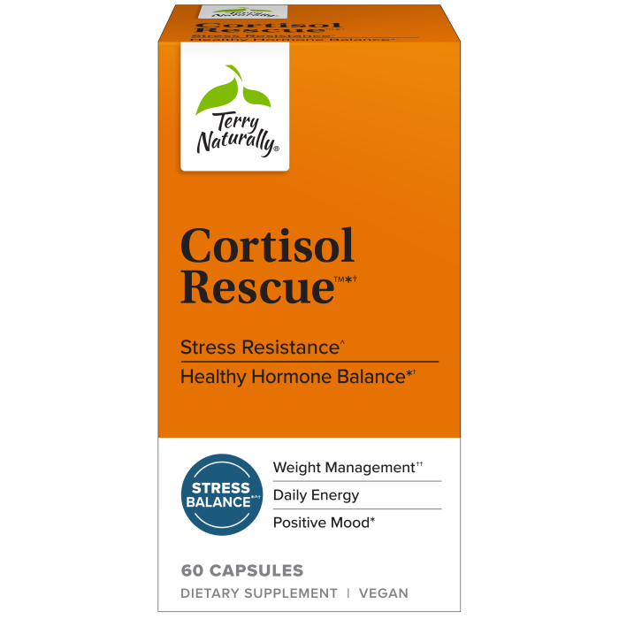 Terry Naturally Cortisol Rescue - Stress Response Support with Vitamin ...