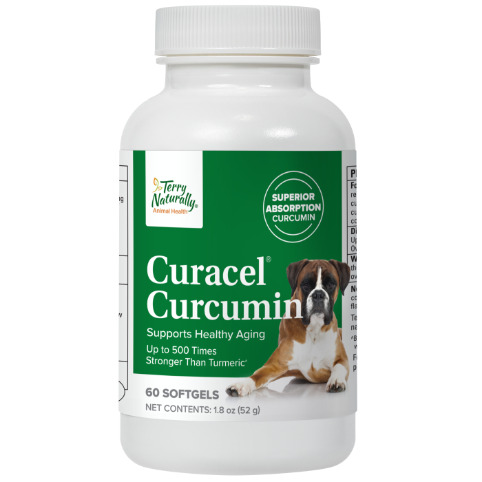 Terry Naturally Curacel Curcumin - Curcumin Health Supplement for Dogs ...